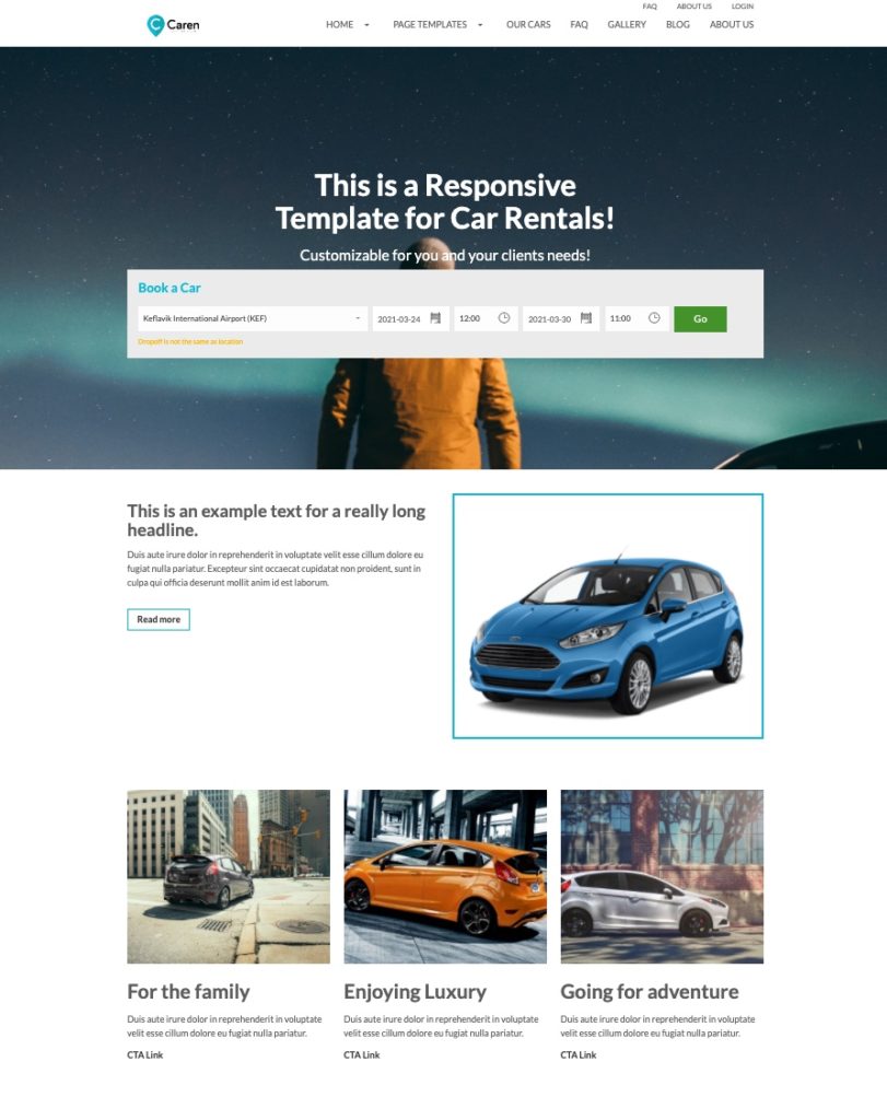 Caren Web - Caren - Car Rental Platform